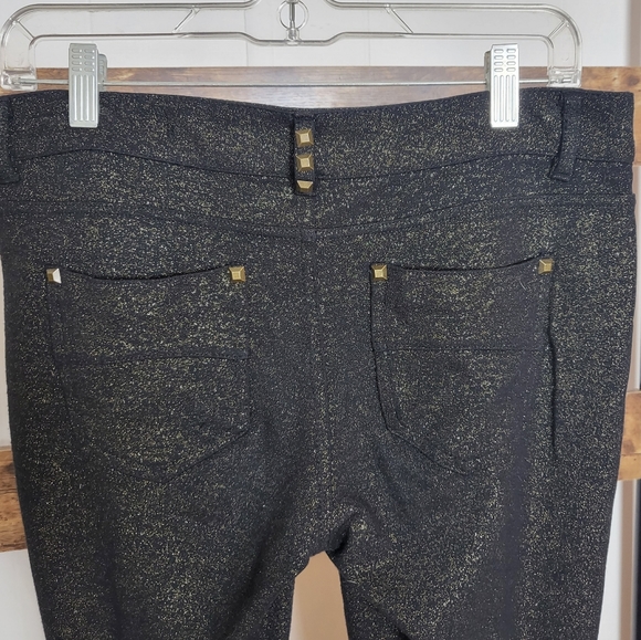 Boom Boom Jeans | Pants & Jumpsuits | Boom Boom Jeans Blackgold Shimmer ...